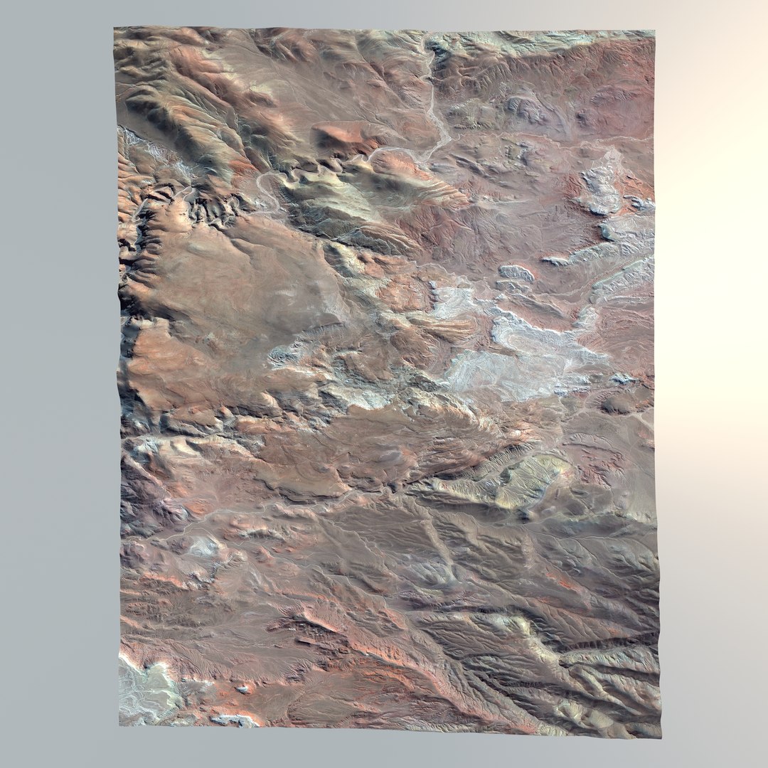 3d Planet Lava Flow Model