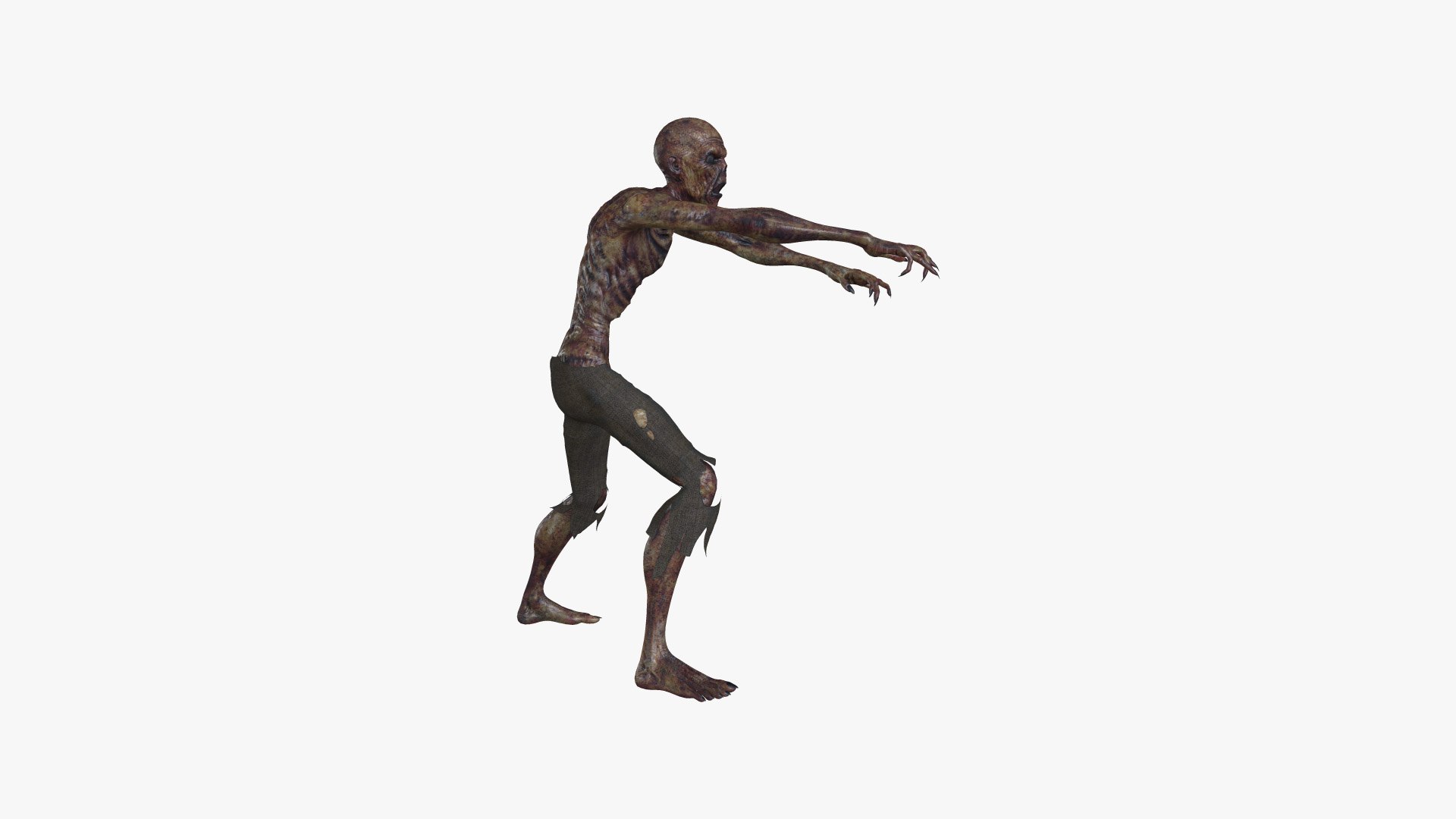 3D ZMB-002 Zombie Walking Animation - TurboSquid 2096839