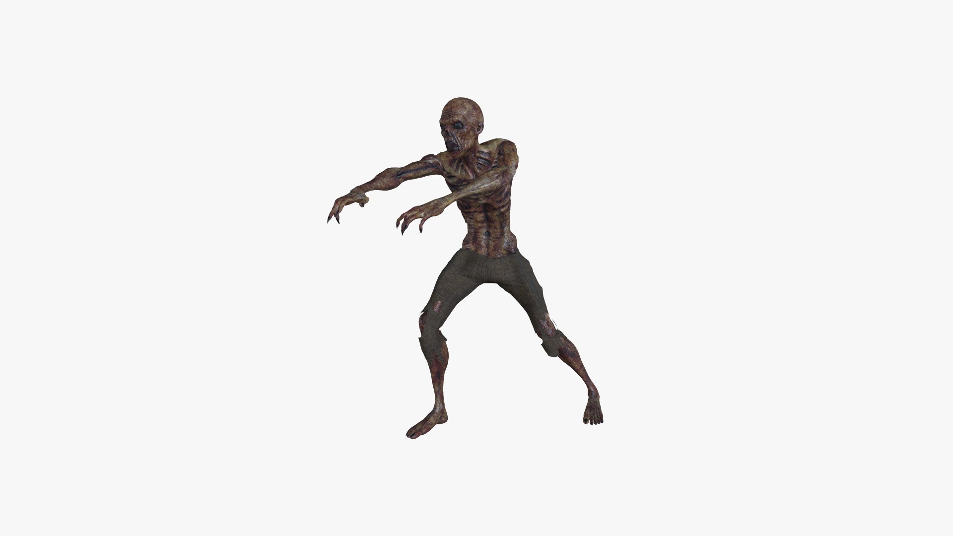 3D ZMB-002 Zombie Walking Animation - TurboSquid 2096839