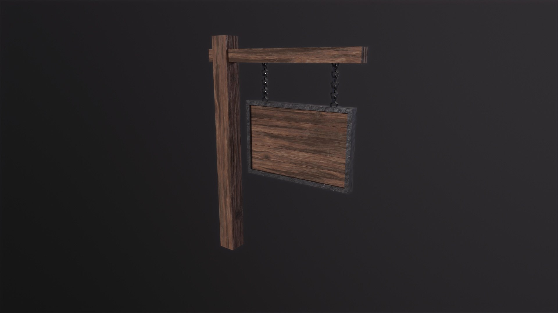 3D Medieval Signboard Model - TurboSquid 2119926