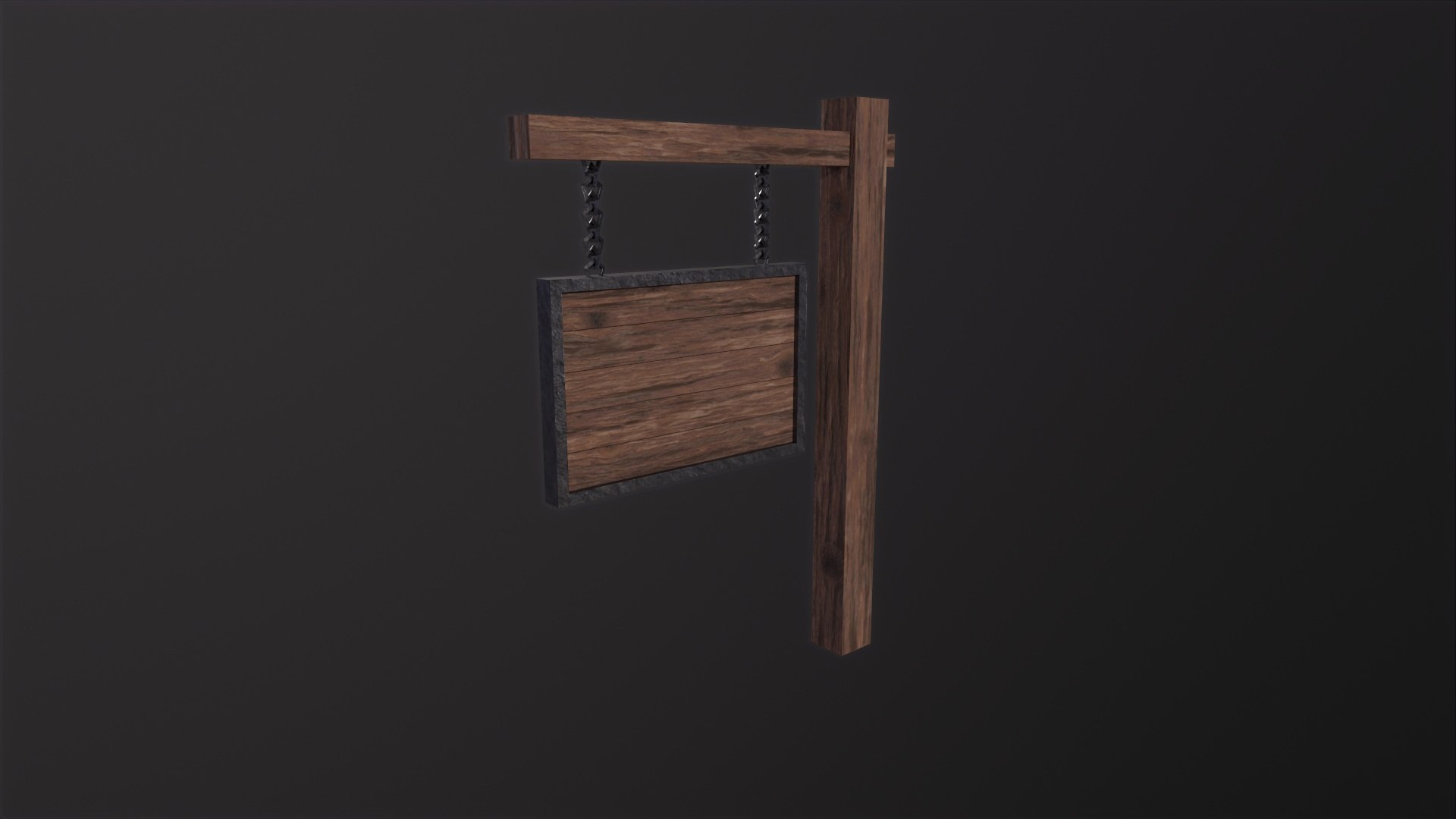 3D Medieval Signboard Model - TurboSquid 2119926