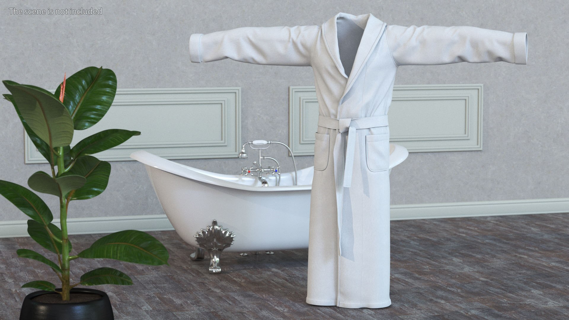 3D Spa Bathrobe T-Pose - TurboSquid 2128821