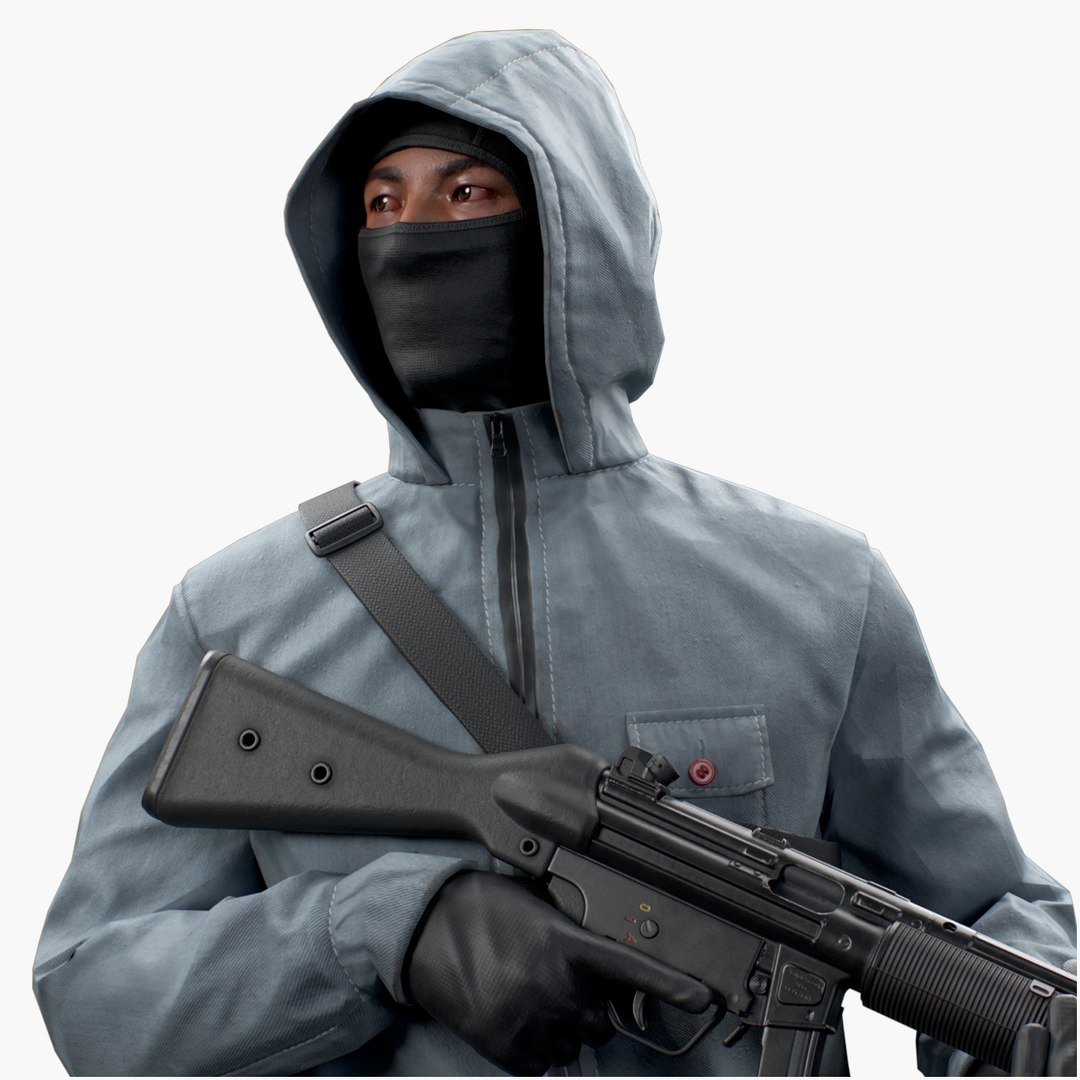 Asian Mercenary Low Poly 3D model - TurboSquid 1896736