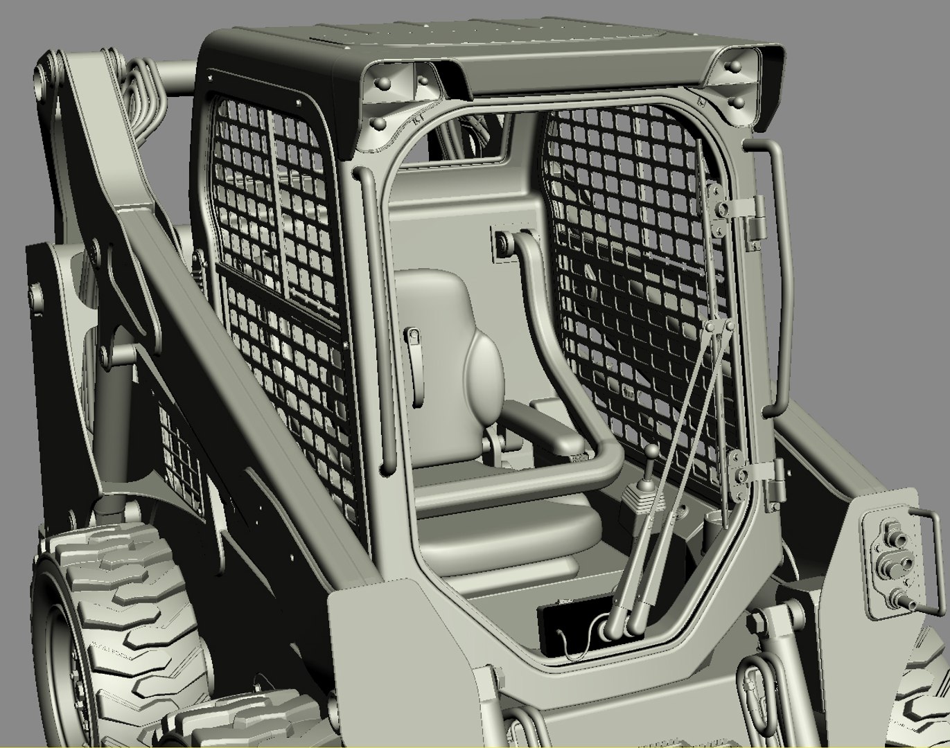 3d loader bobcat s590