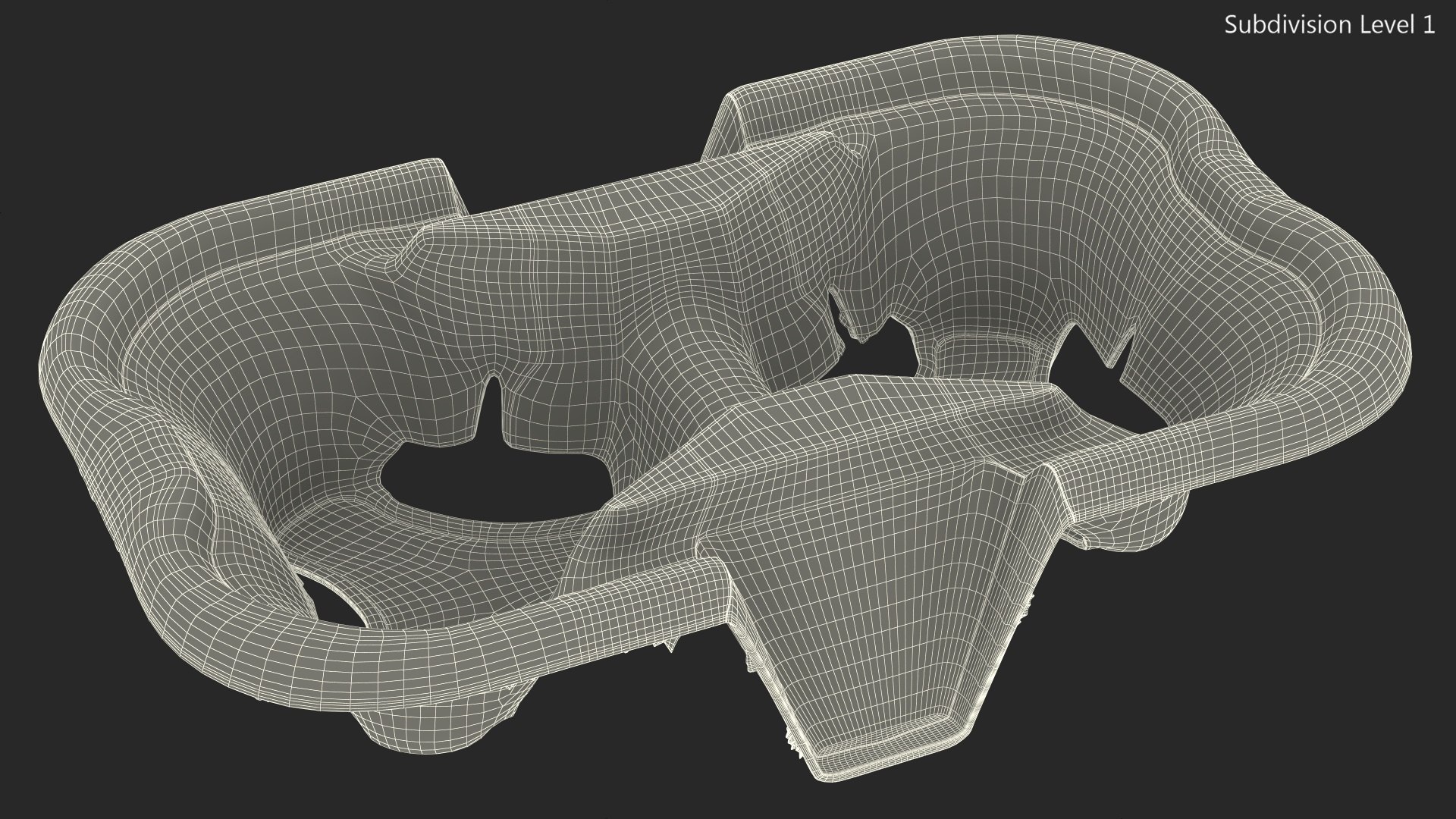 3D Cardboard Two Cup Holder Model - TurboSquid 2054480
