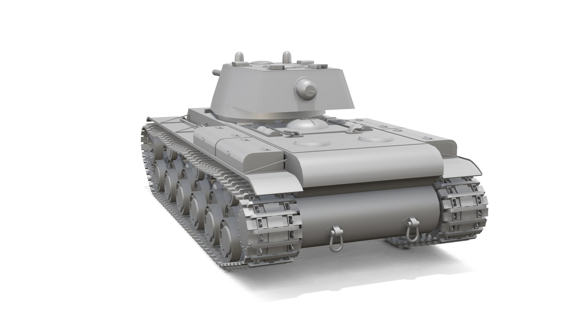 Kv Tank Kliment Kv-1 3D Model - TurboSquid 1634261
