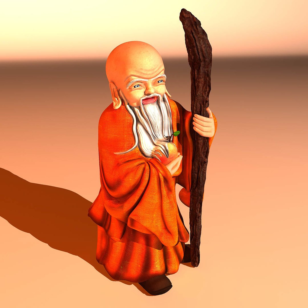Chinese Buddhist Shou Xing 3d 3ds