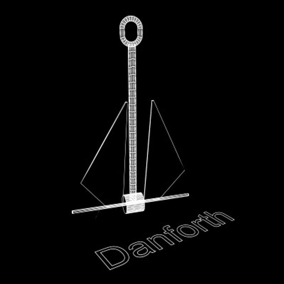 3d Danforth Anchor