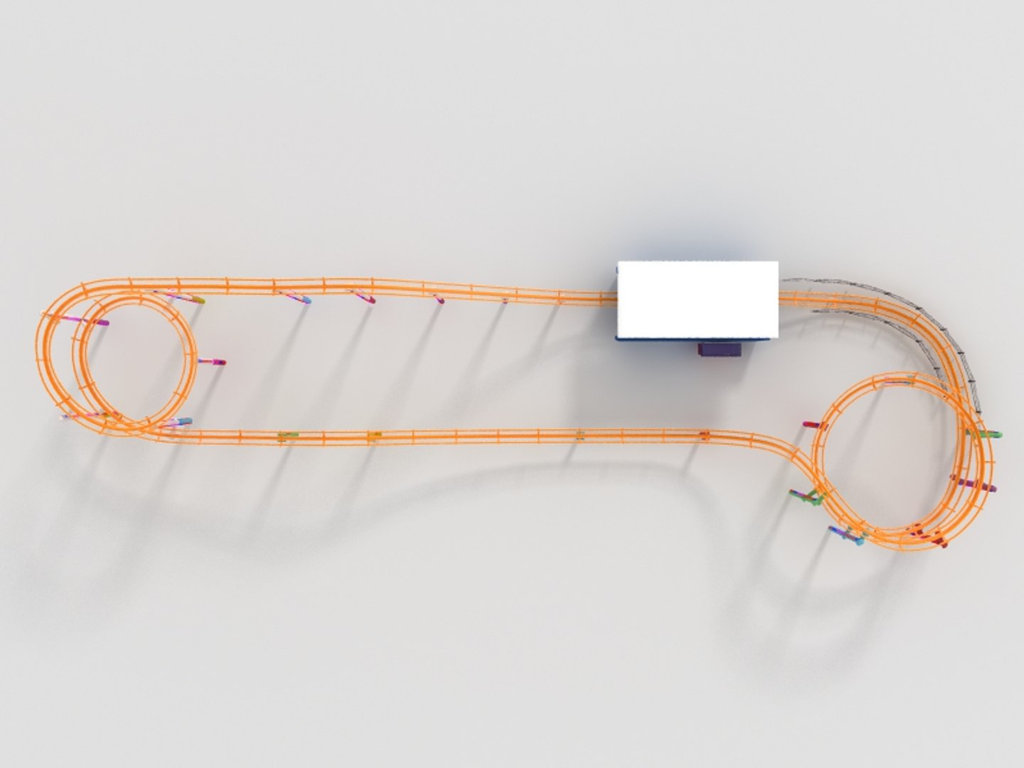 Roller Coaster 3d Model