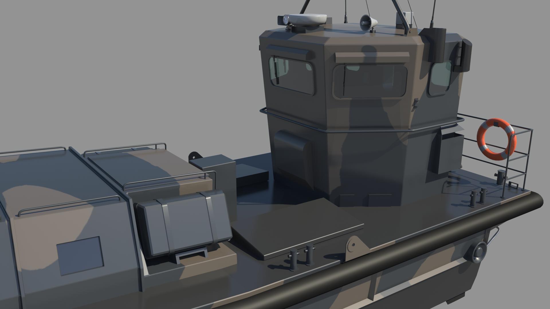 3d Model Landing Craft Lcvp