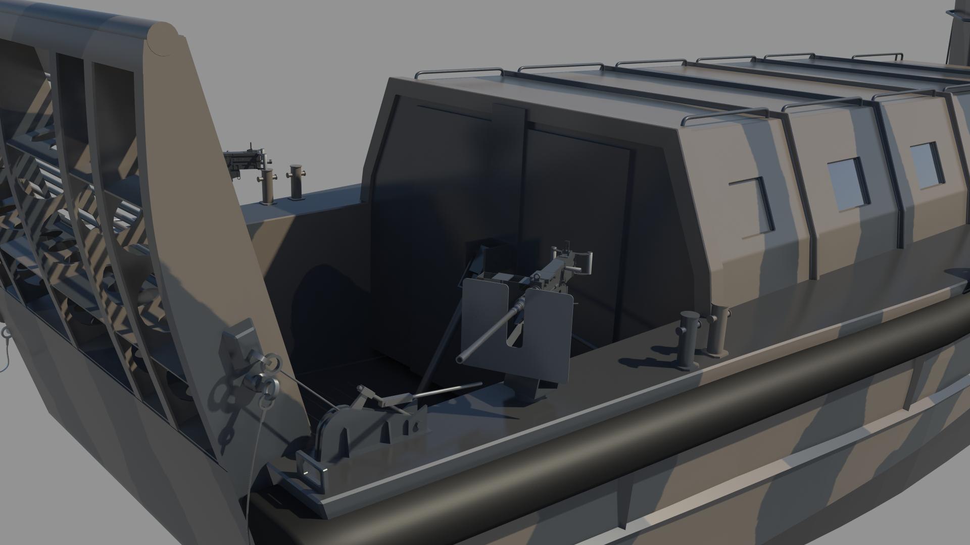 3d Model Landing Craft Lcvp