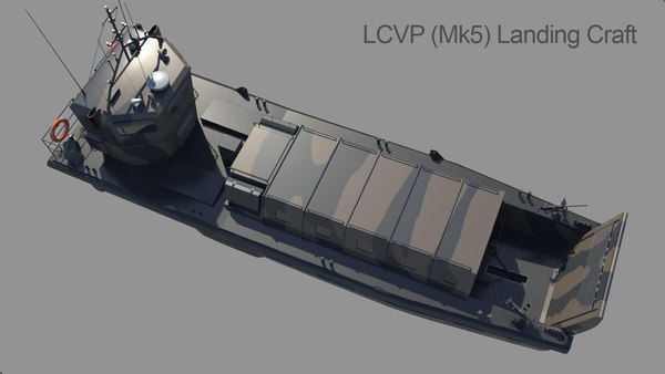 LCVP (MK5) 상륙 기술 3D 모델 - TurboSquid 558644