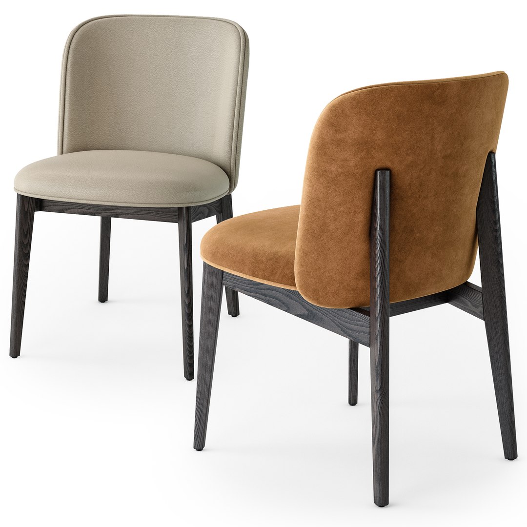 Calligaris Abrey Wood Chair 3D Model - TurboSquid 1784610