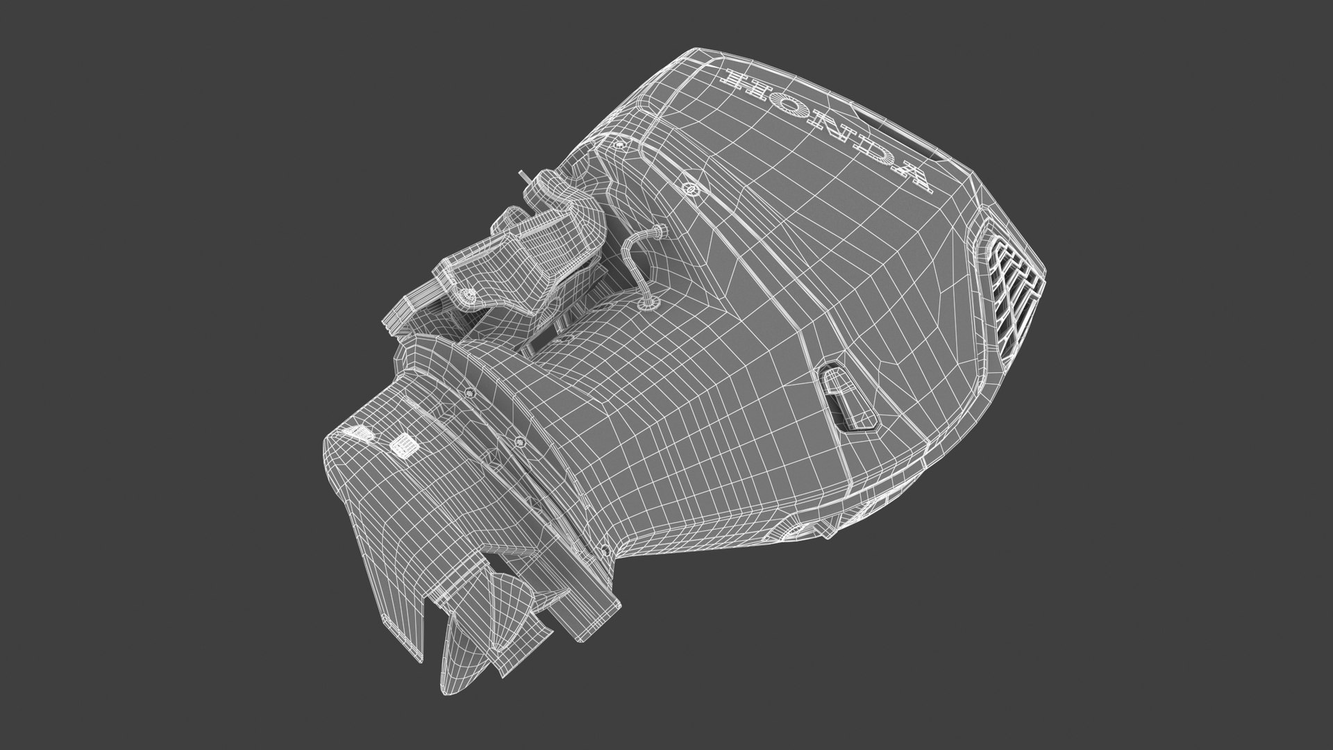 3D Honda BF350 V8 Outboard Engine Model - TurboSquid 2444449