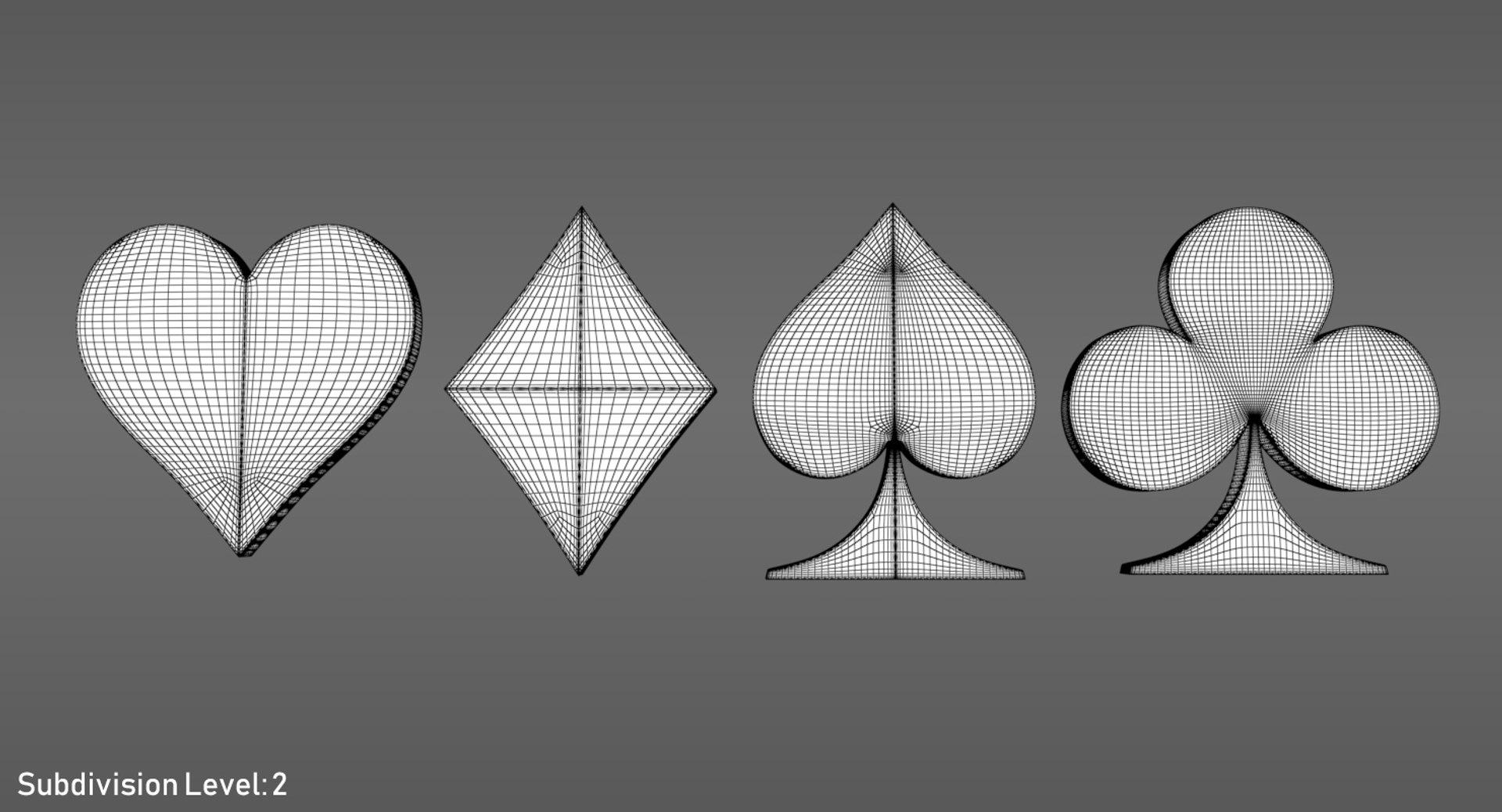 Suits Playing 3d Model