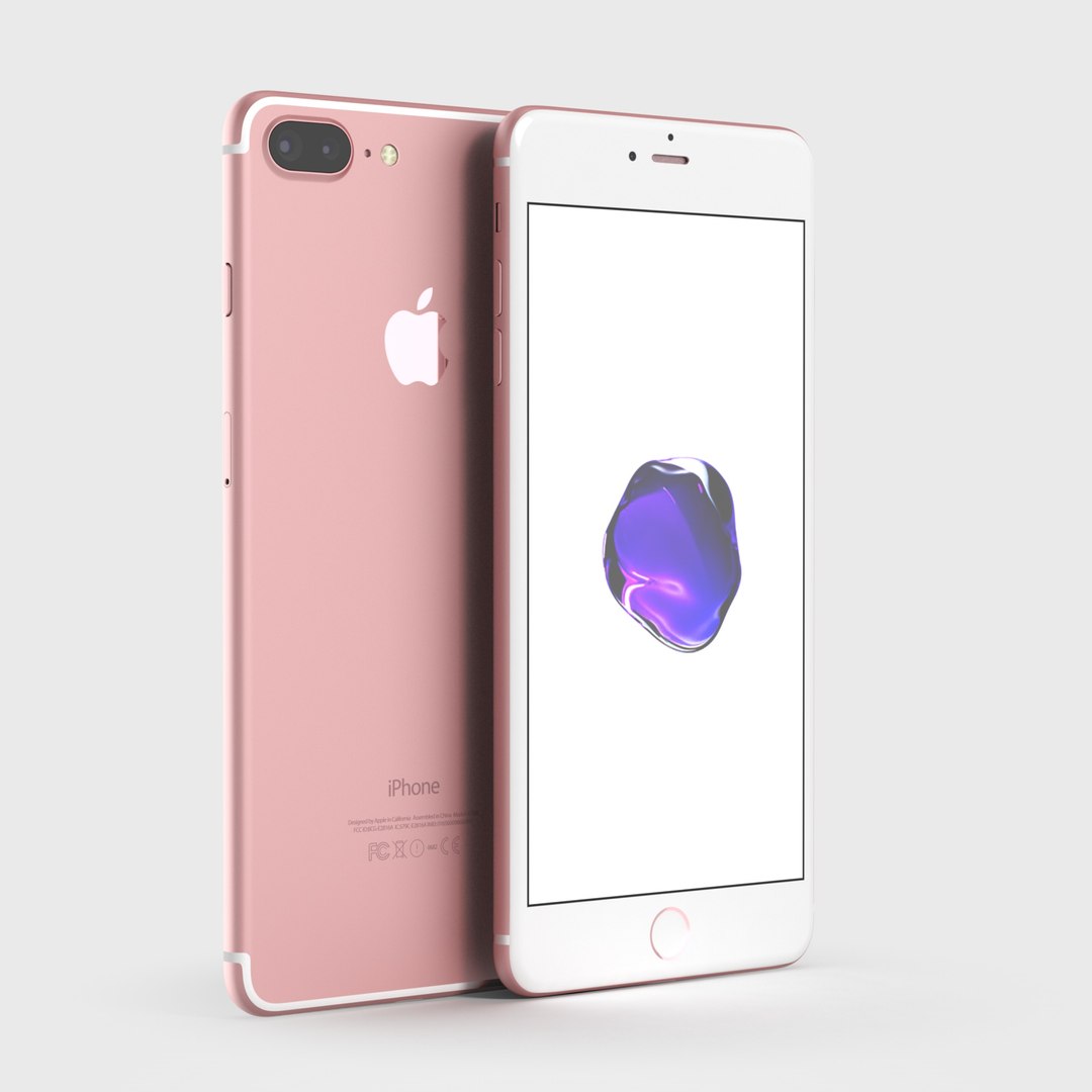 apple iphone 7 colors 3d c4d