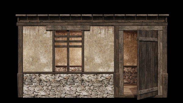Medieval Houses Pack 76-77-78-79-80 - 4K Textures Game Ready model ...