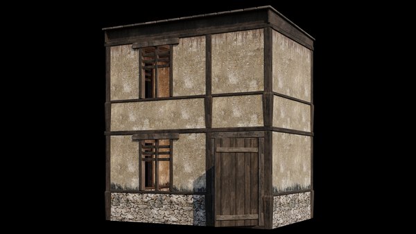 Medieval Houses Pack 76-77-78-79-80 - 4K Textures Game Ready model ...
