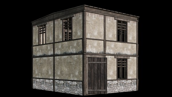 Medieval Houses Pack 76-77-78-79-80 - 4K Textures Game Ready model ...
