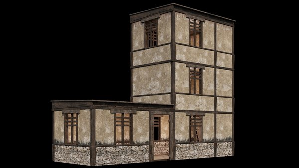 Medieval Houses Pack 76-77-78-79-80 - 4K Textures Game Ready model ...