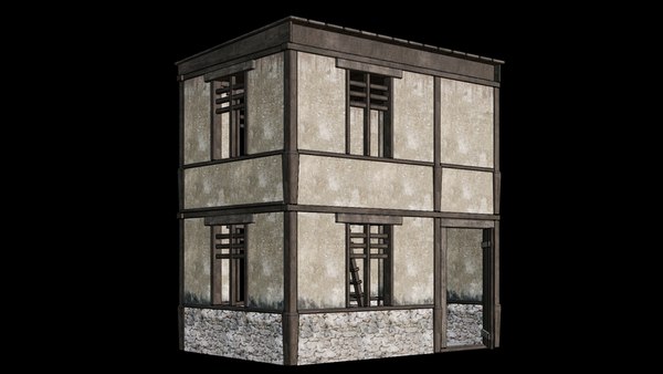Medieval Houses Pack 76-77-78-79-80 - 4K Textures Game Ready model ...