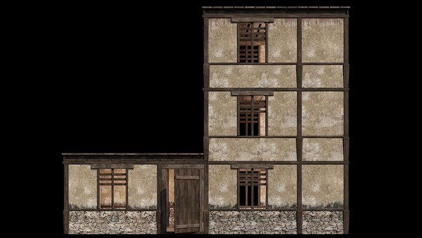 Medieval Houses Pack 76-77-78-79-80 - 4K Textures Game Ready model ...