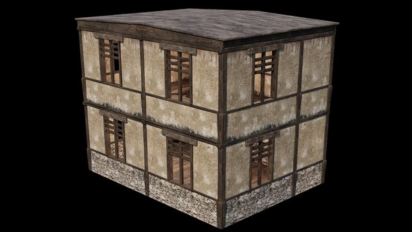 Medieval Houses Pack 76-77-78-79-80 - 4K Textures Game Ready model ...