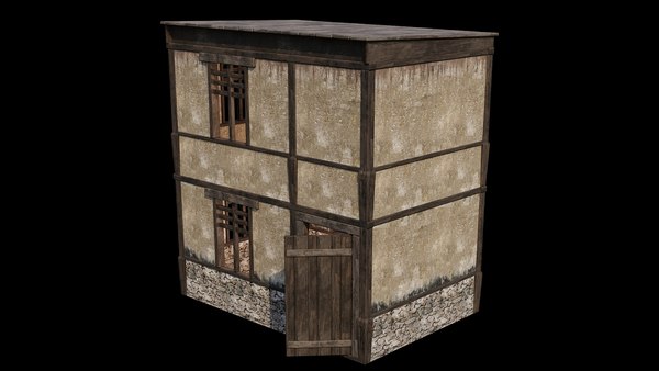 Medieval Houses Pack 76-77-78-79-80 - 4K Textures Game Ready model ...