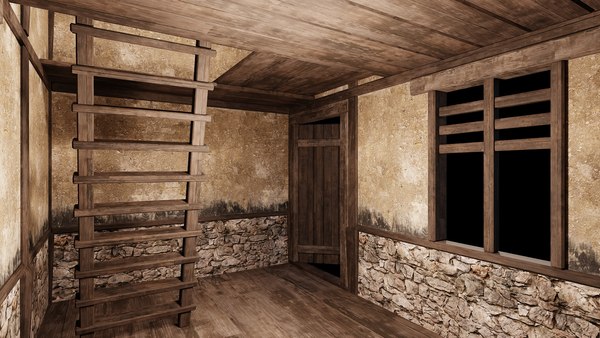 Medieval Houses Pack 76-77-78-79-80 - 4K Textures Game Ready model ...