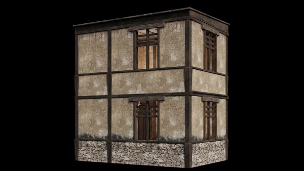 Medieval Houses Pack 76-77-78-79-80 - 4K Textures Game Ready model ...