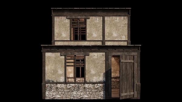 Medieval Houses Pack 76-77-78-79-80 - 4K Textures Game Ready model ...