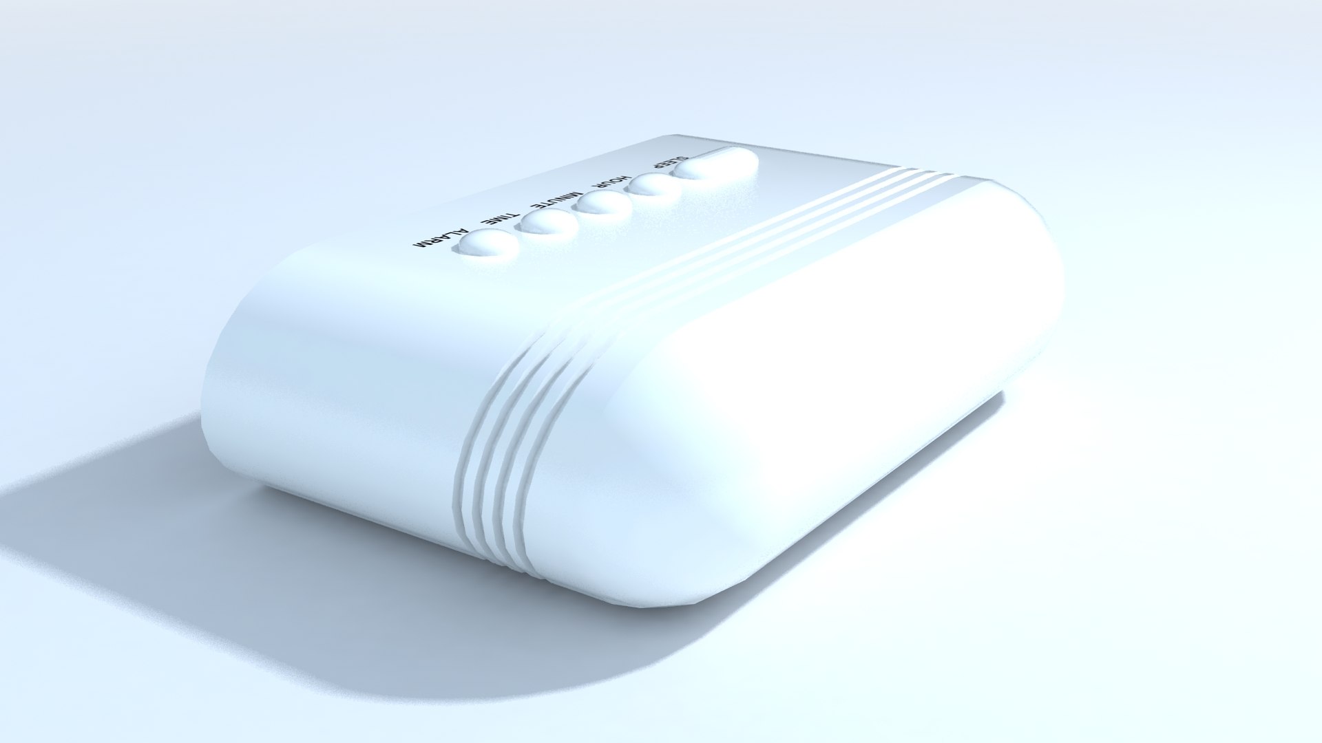generic digital alarm clock 3d model
