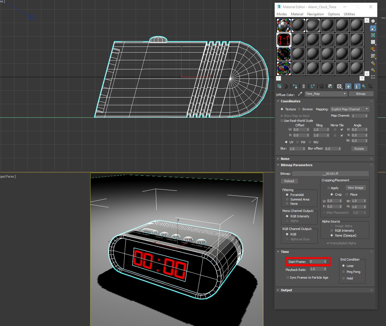 generic digital alarm clock 3d model