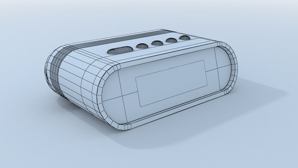 generic digital alarm clock 3d model