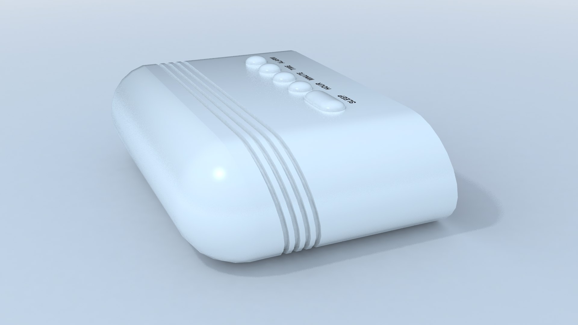generic digital alarm clock 3d model