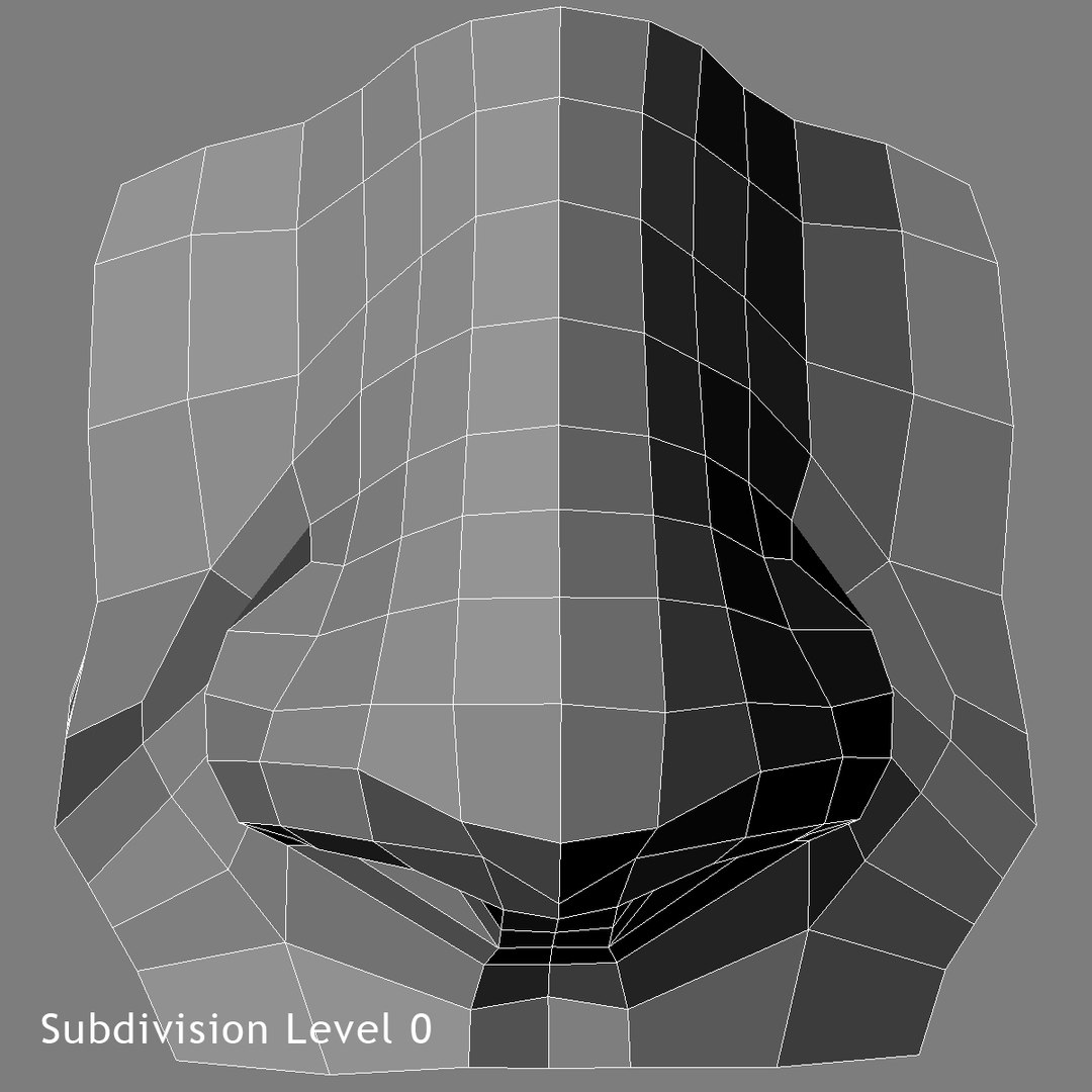 3d Model Realistic Human Nose
