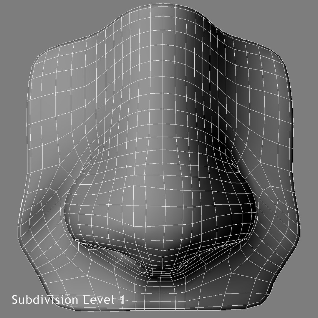 3d Model Realistic Human Nose