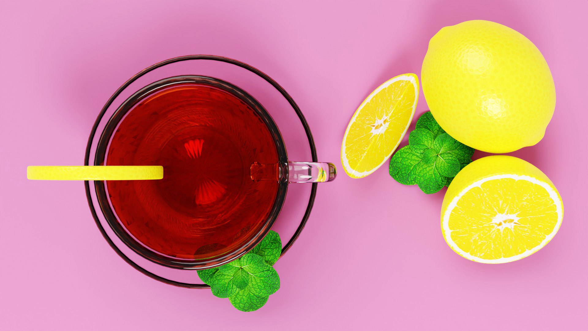 3D Lemon Tea 001 Model - TurboSquid 2241805