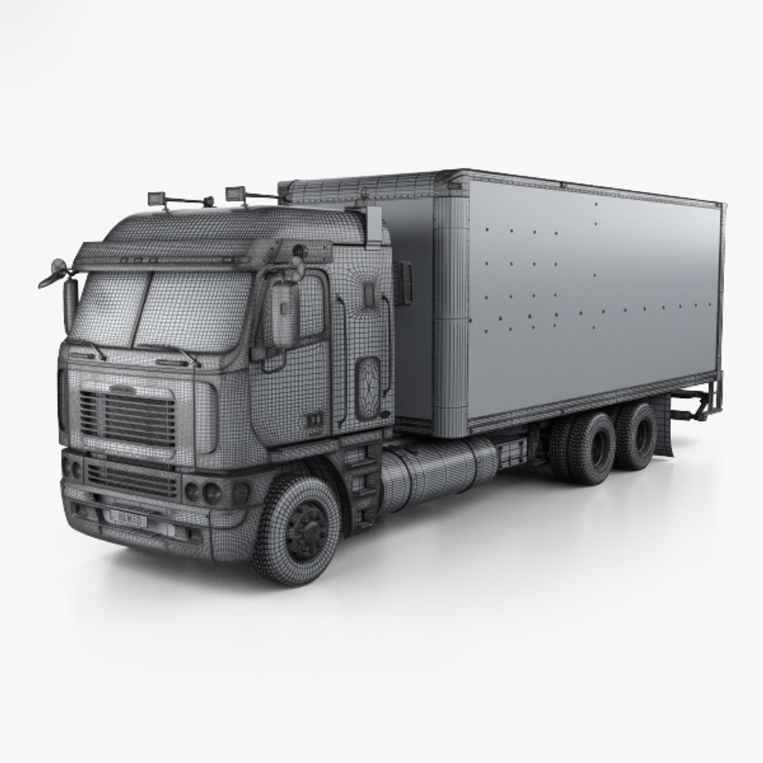 Freightliner Argosy Box 3D Model - TurboSquid 1380769