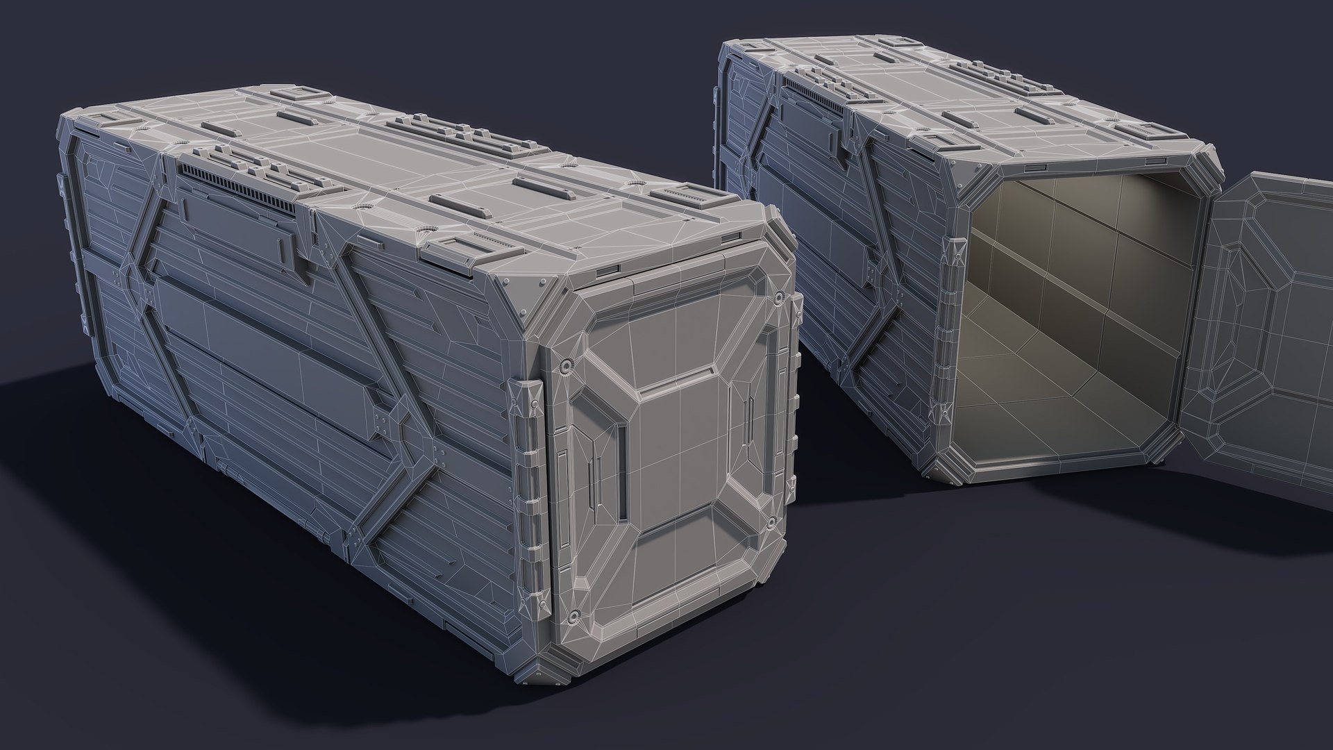 Sci-Fi Container Type C -PBR Model - TurboSquid 2250424