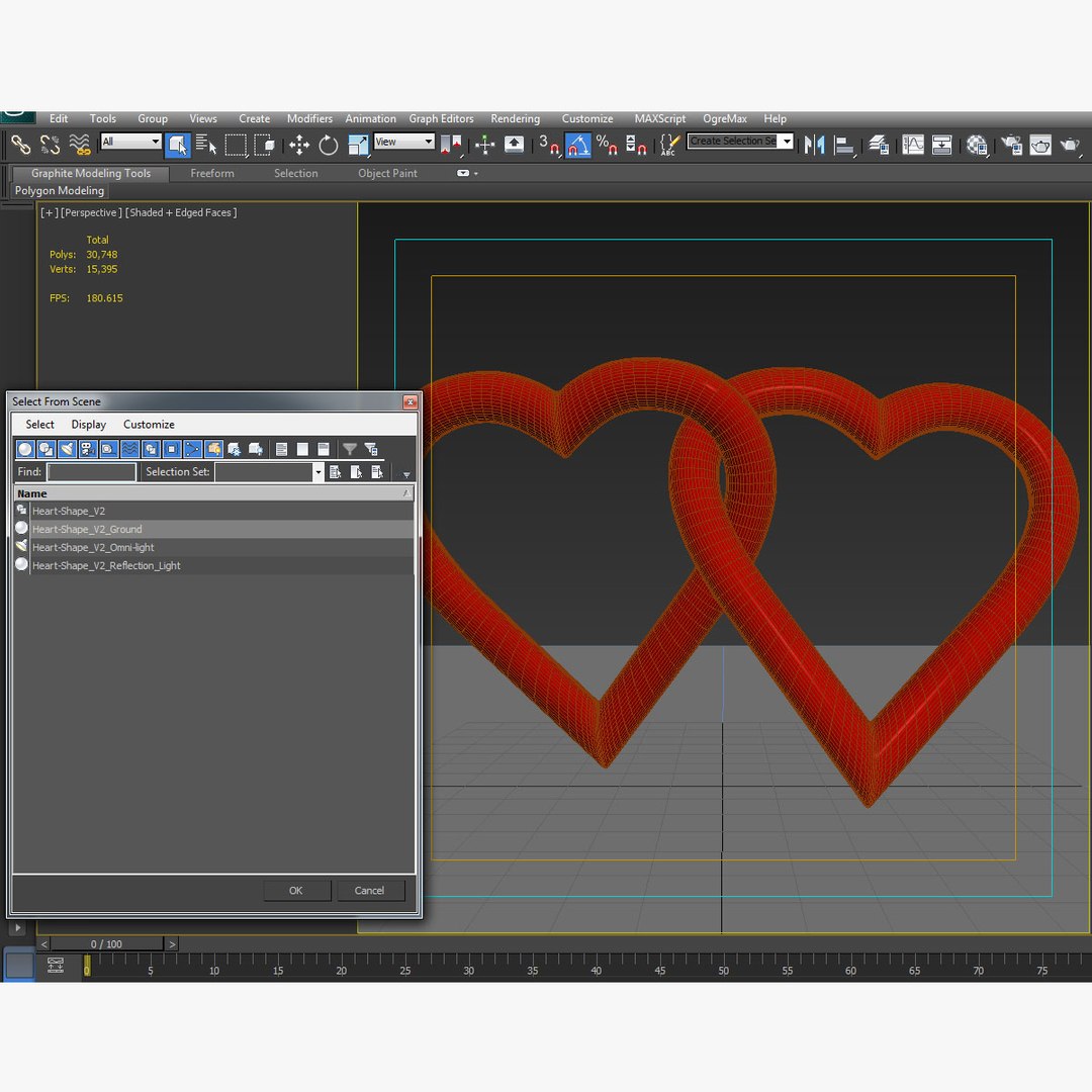 3d Model Heart Shape 02