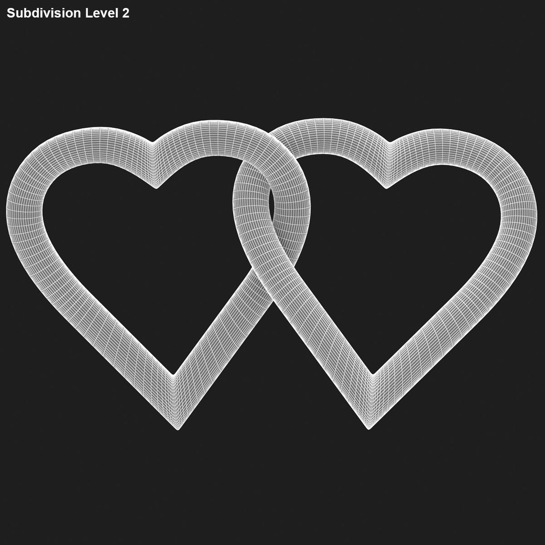 3d Model Heart Shape 02