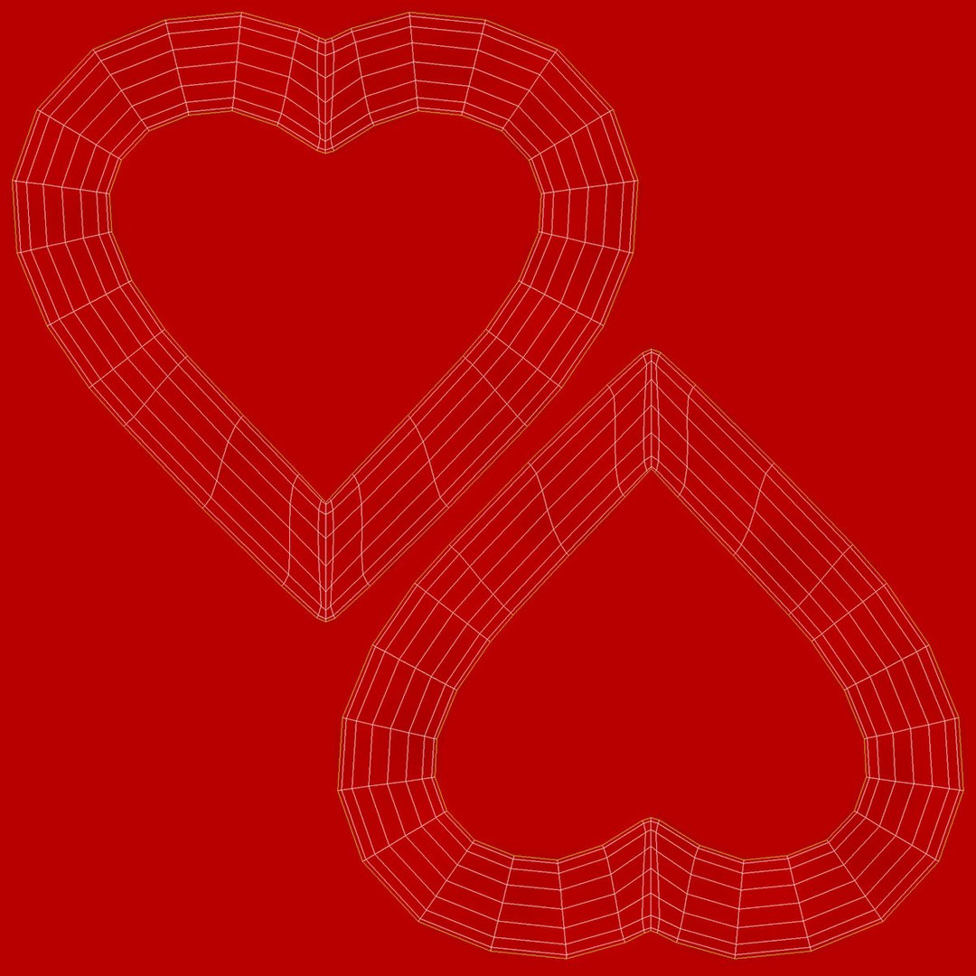 3d Model Heart Shape 02