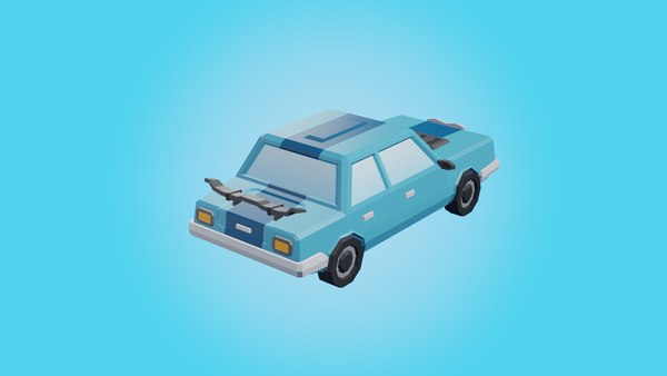 3D Low Poly Racing Car - TurboSquid 1915803