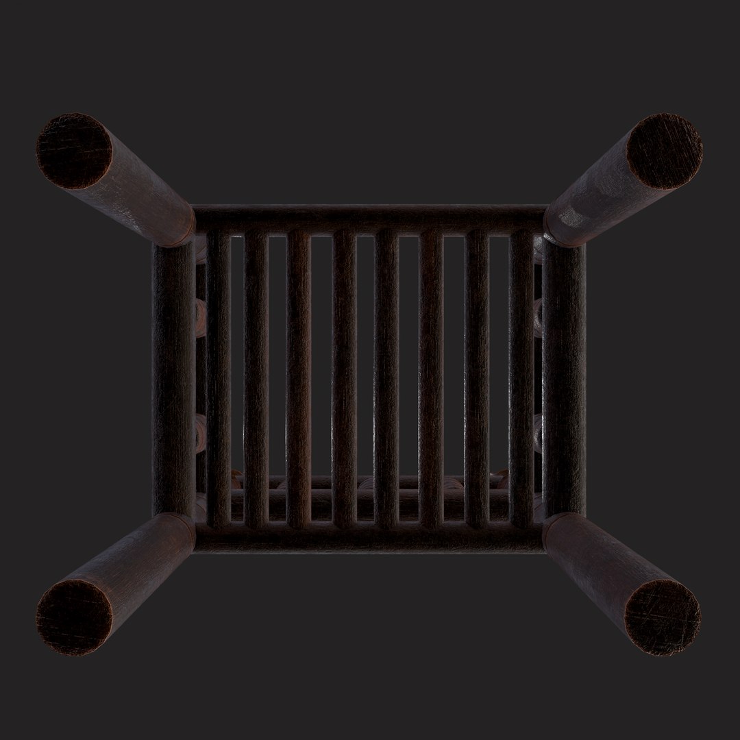 3D Medieval Elegant Cross Chair Model - TurboSquid 1882048