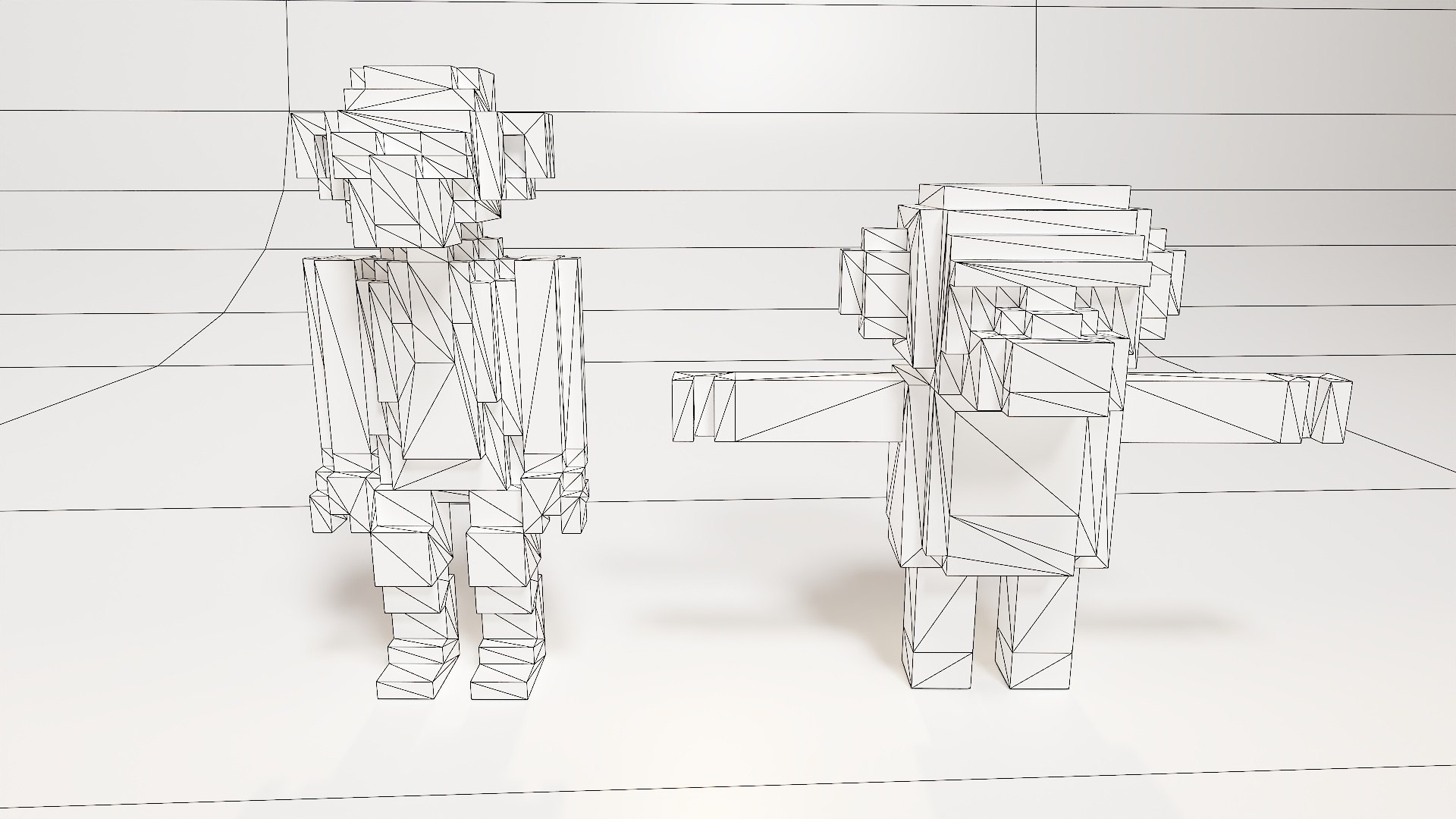 3D Chimpanzee Voxel Art Pack 3d Model - TurboSquid 2182597