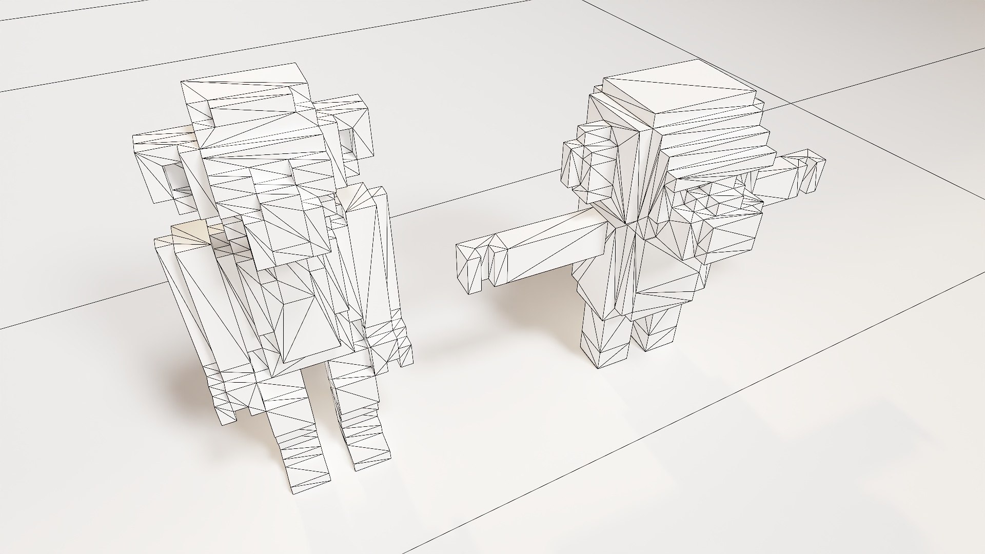 3D Chimpanzee Voxel Art Pack 3d Model - TurboSquid 2182597