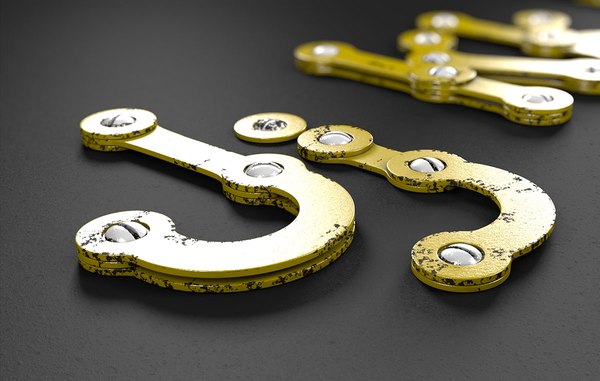 3D model jkl rusty metal alphabet letters - TurboSquid 1454040
