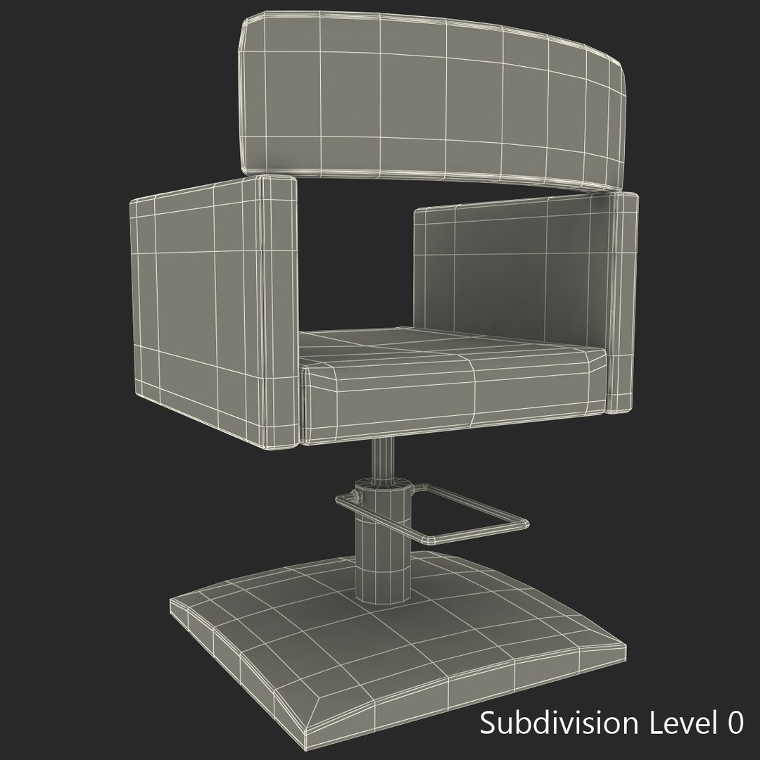 3d salon chair 4 model