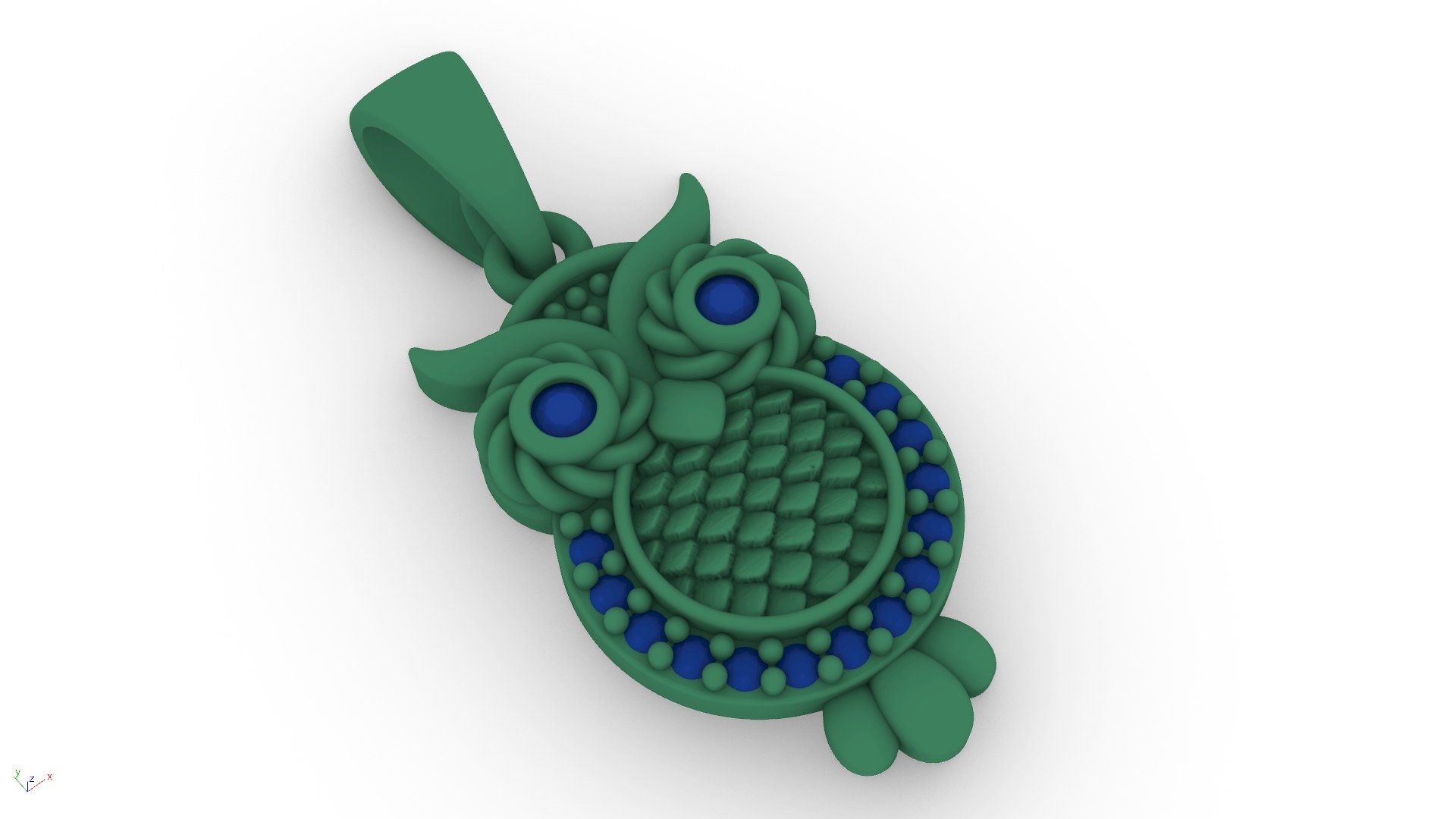 3dm Stl Owl Necklace Printable Jewelry 3D Model - TurboSquid 2084820